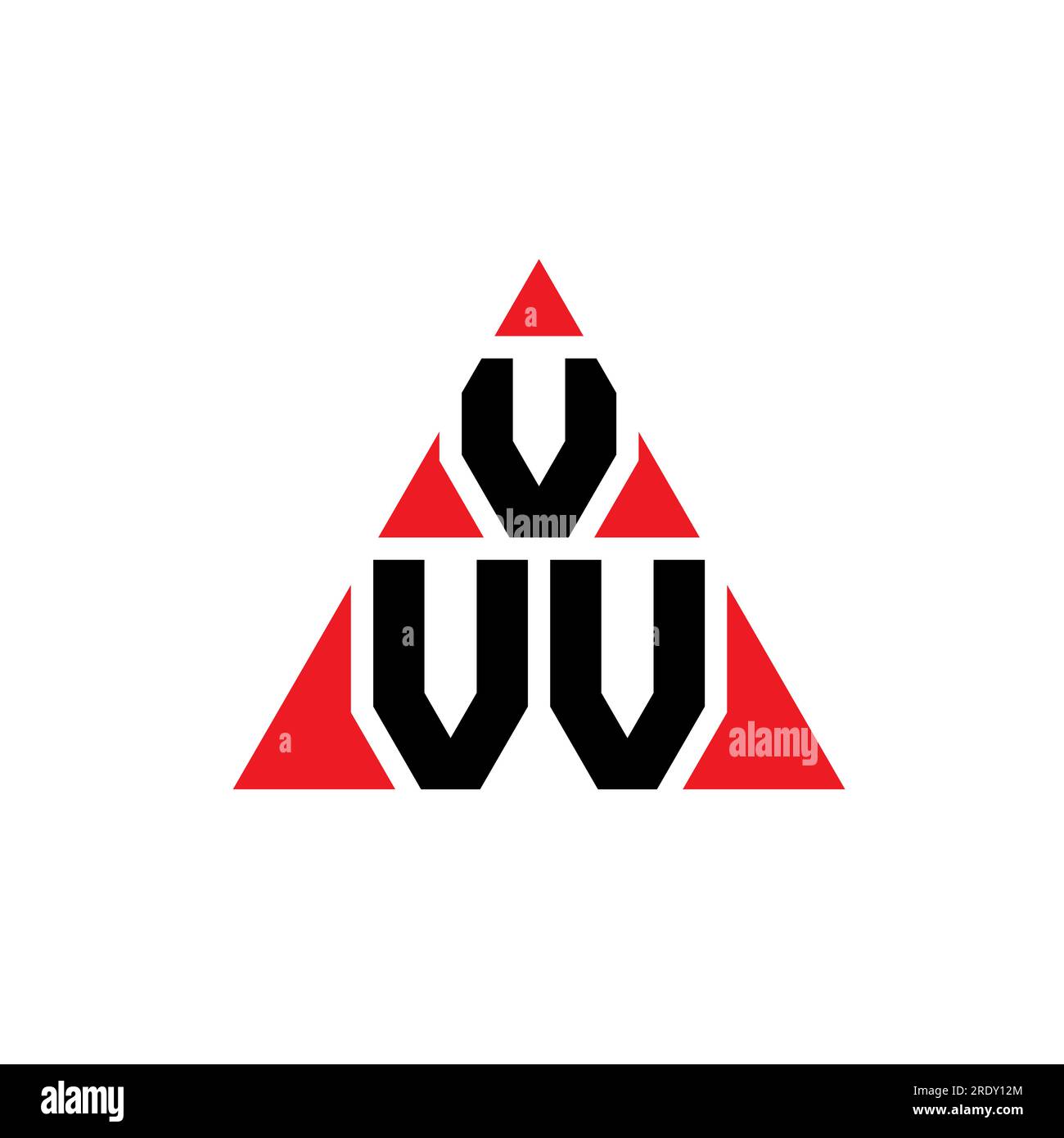 VVV triangle letter logo design with triangle shape. VVV triangle logo ...