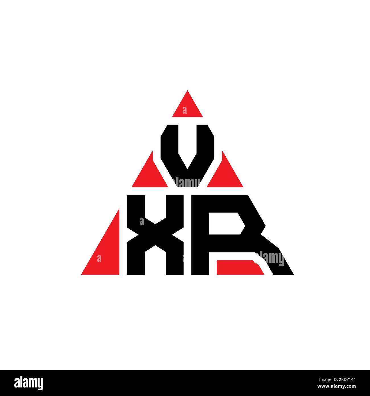 VXR triangle letter logo design with triangle shape. VXR triangle logo ...