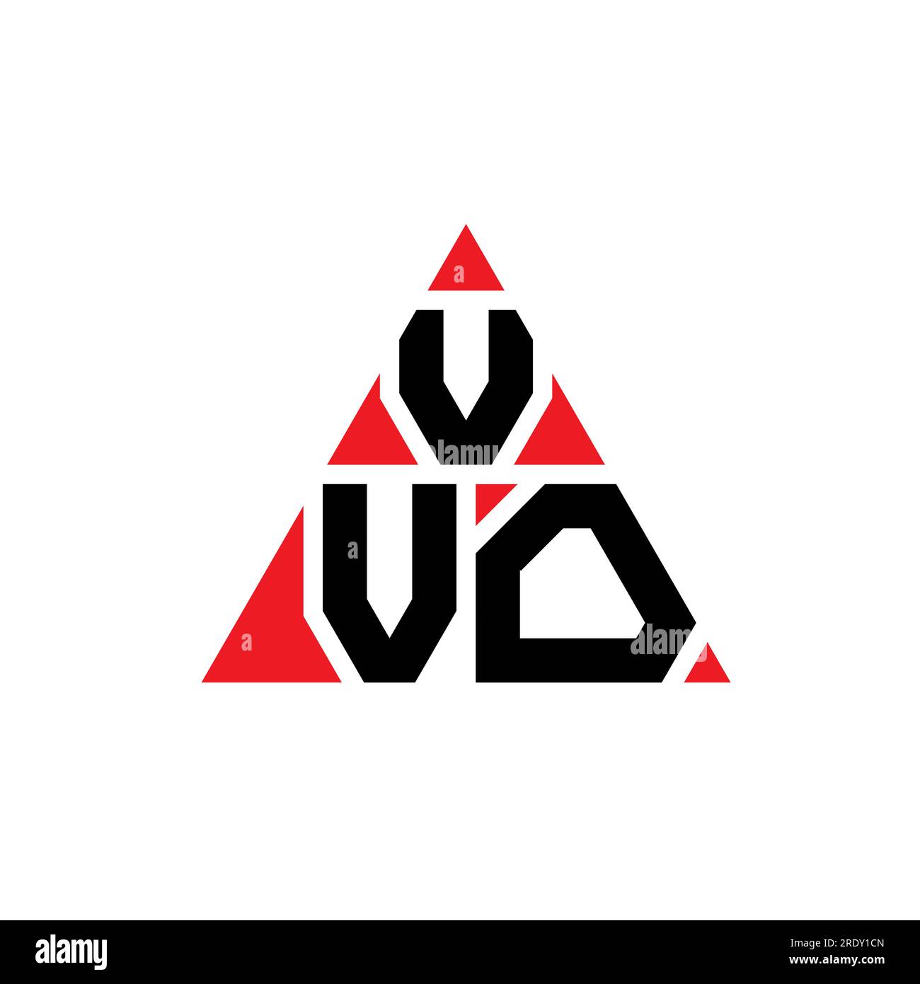 VVO triangle letter logo design with triangle shape. VVO triangle logo ...