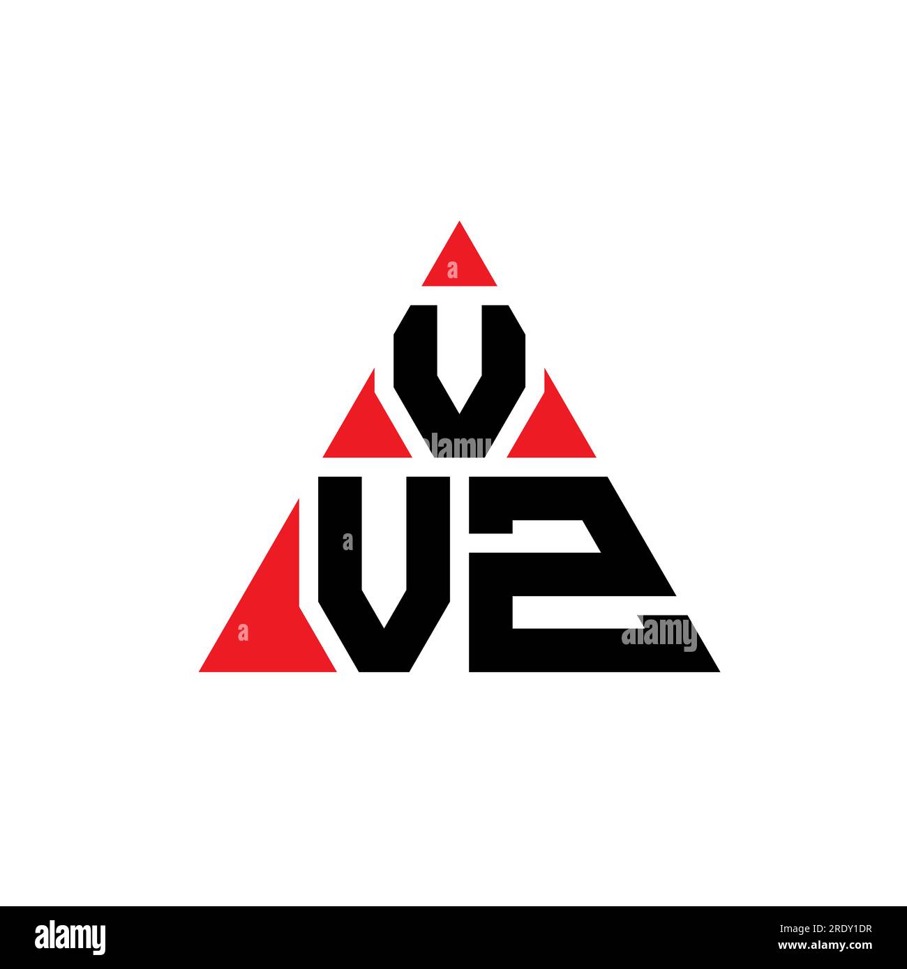 VVZ triangle letter logo design with triangle shape. VVZ triangle logo ...
