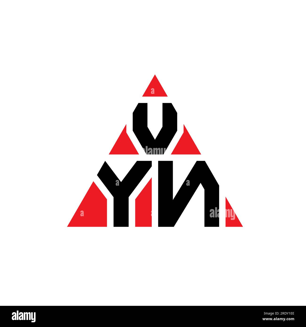 VYN triangle letter logo design with triangle shape. VYN triangle logo ...