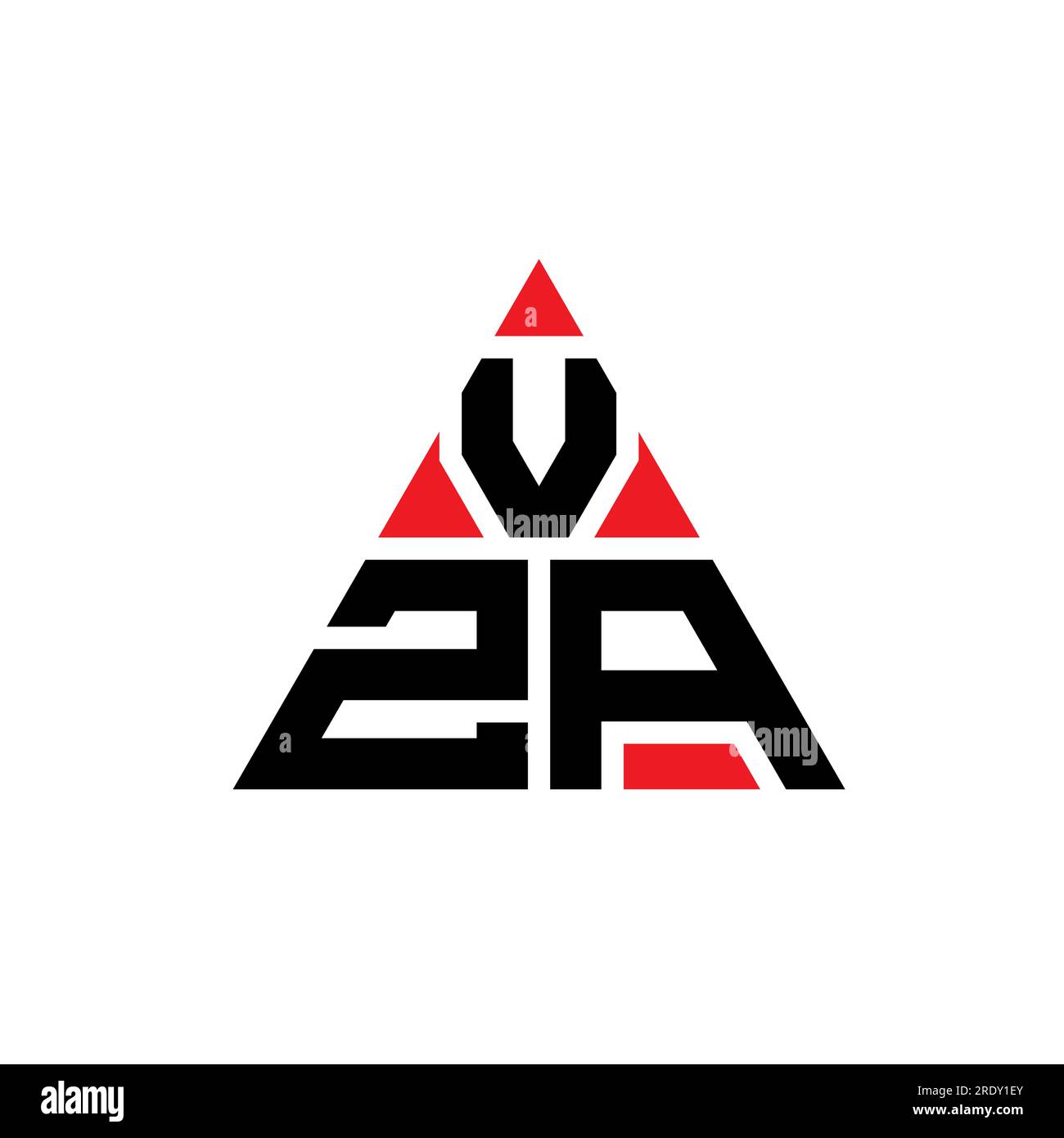 VZA triangle letter logo design with triangle shape. VZA triangle logo ...