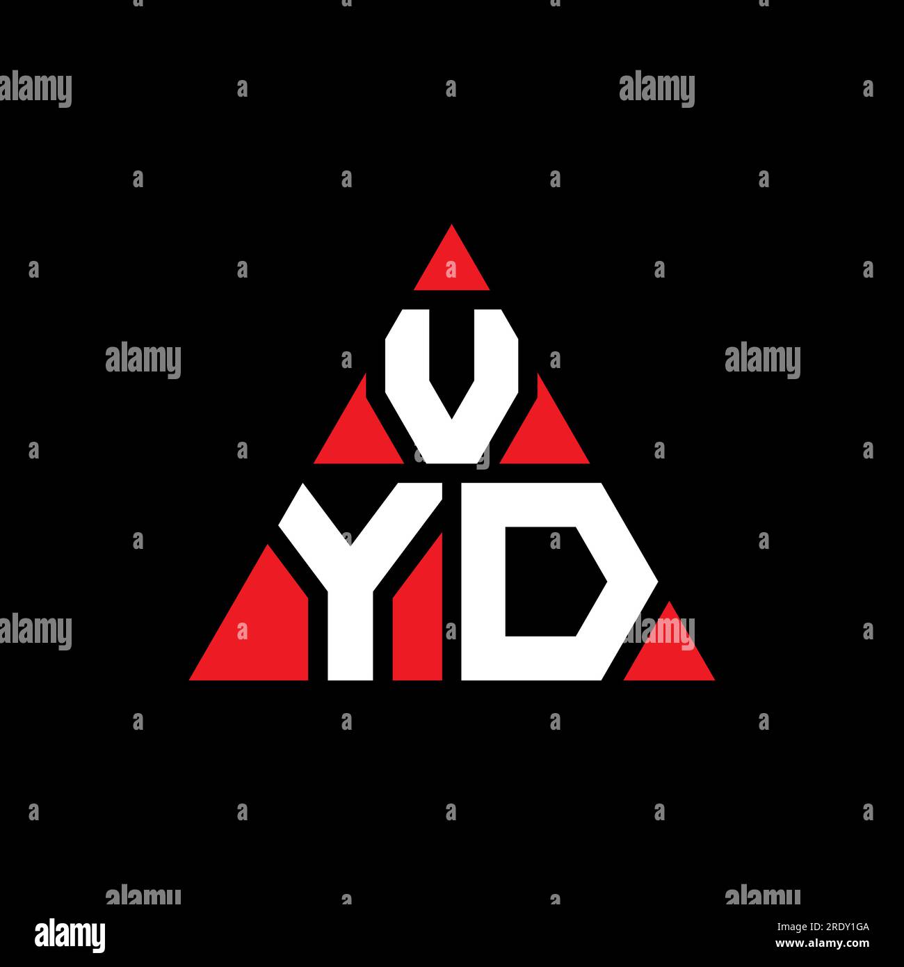 VYD triangle letter logo design with triangle shape. VYD triangle logo ...