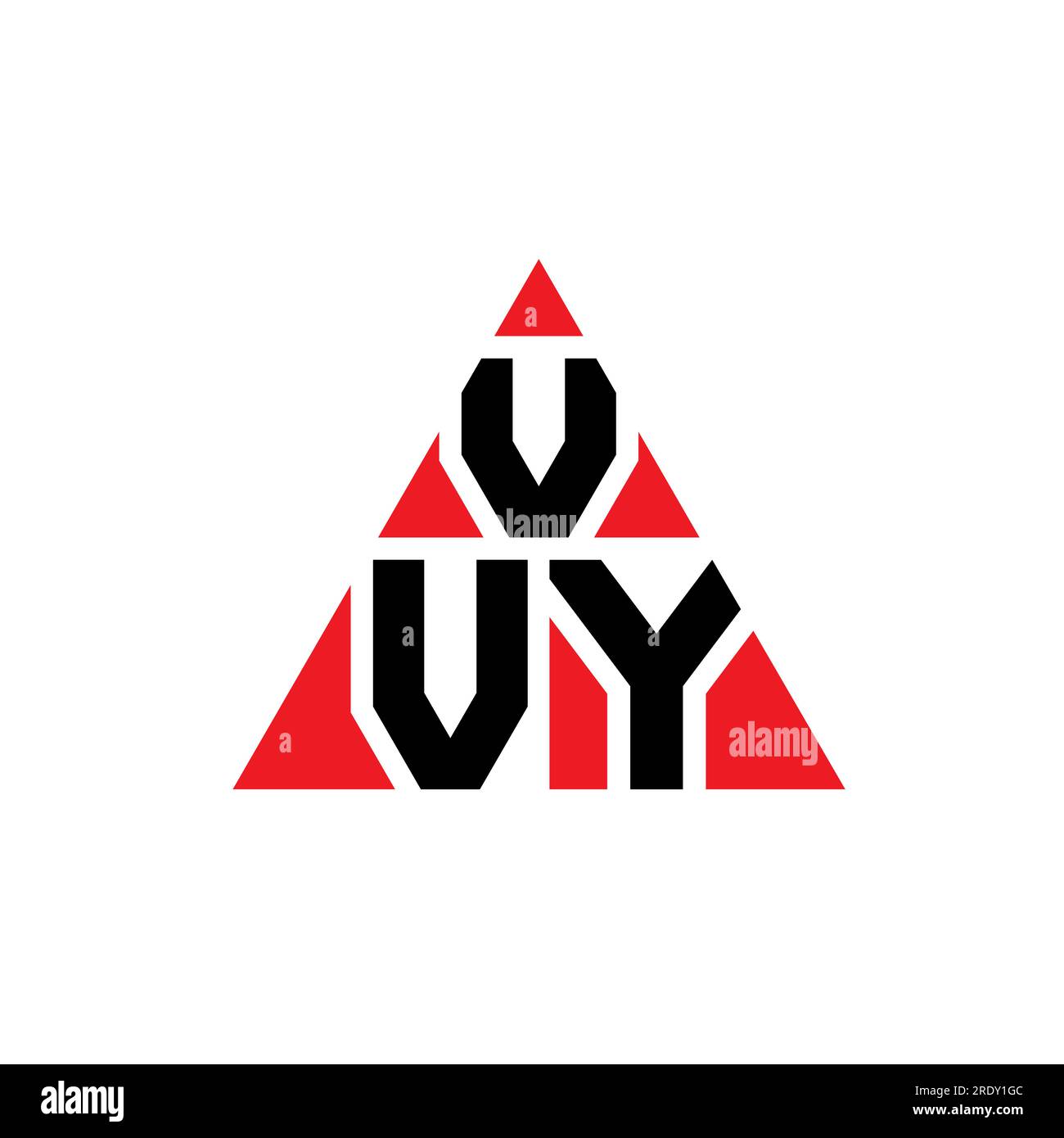 VVY triangle letter logo design with triangle shape. VVY triangle logo ...