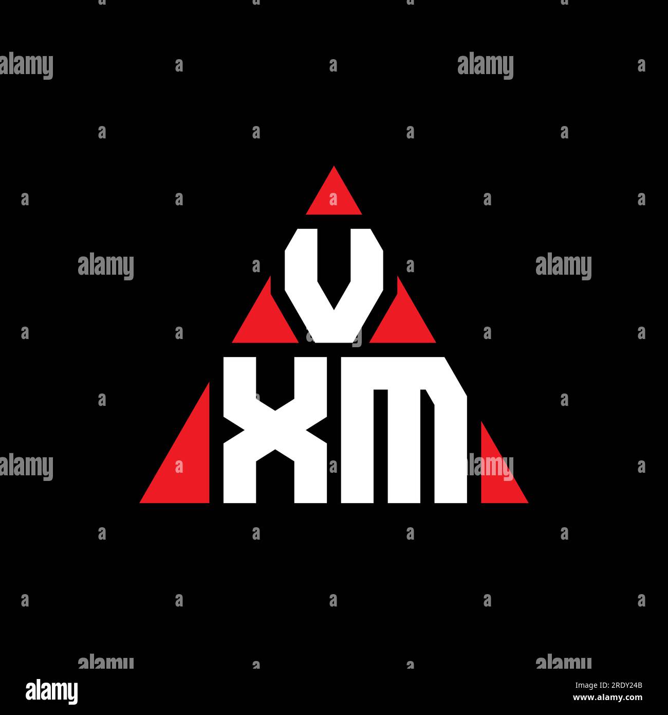 VXM triangle letter logo design with triangle shape. VXM triangle logo ...