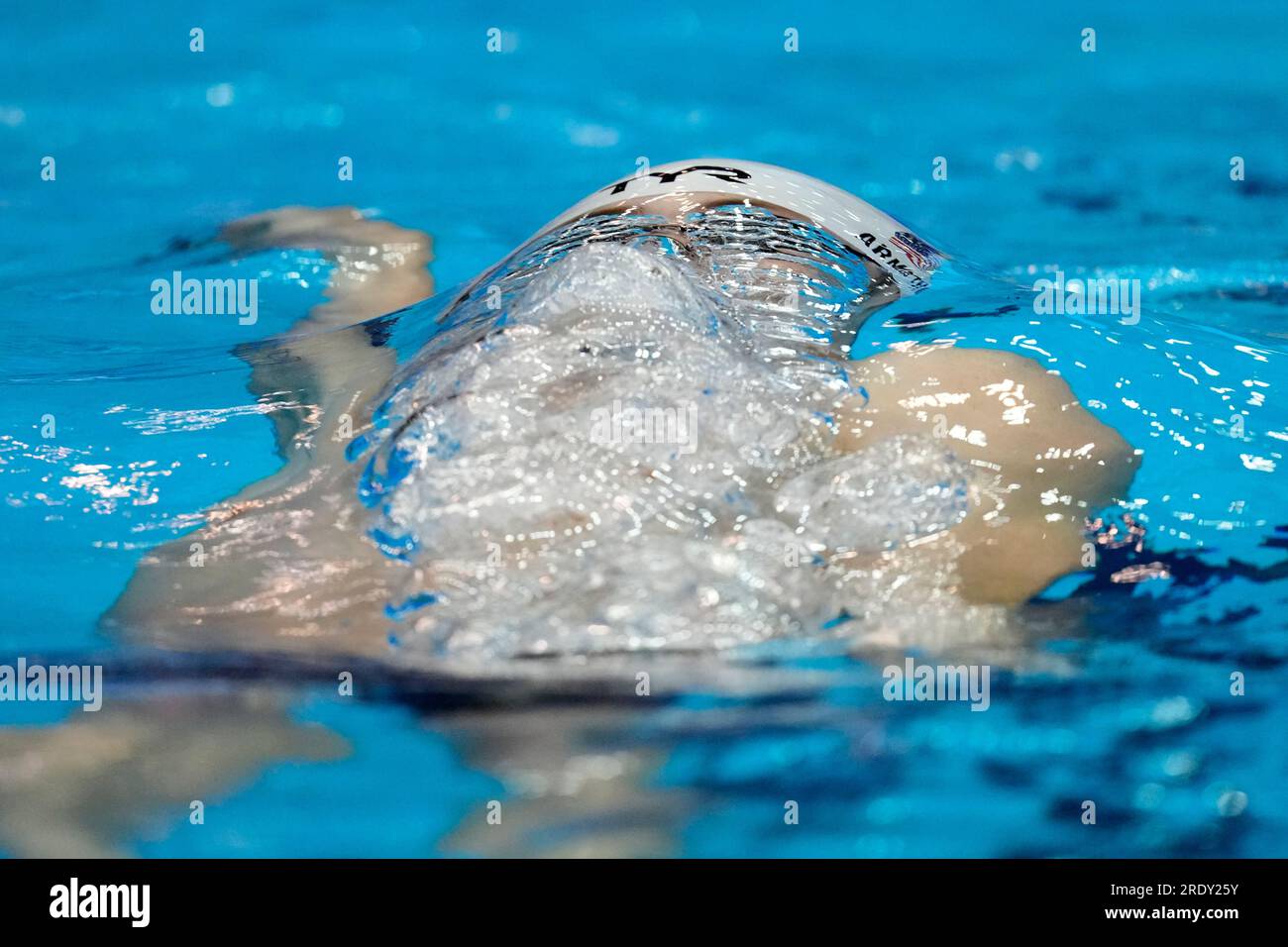 Hunter Armstrong of the United States competes in the men's 100m ...