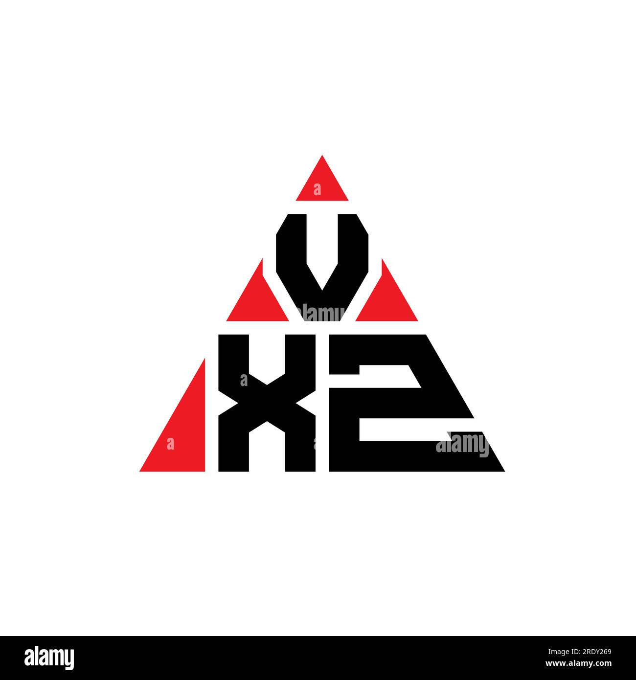 VXZ triangle letter logo design with triangle shape. VXZ triangle logo ...