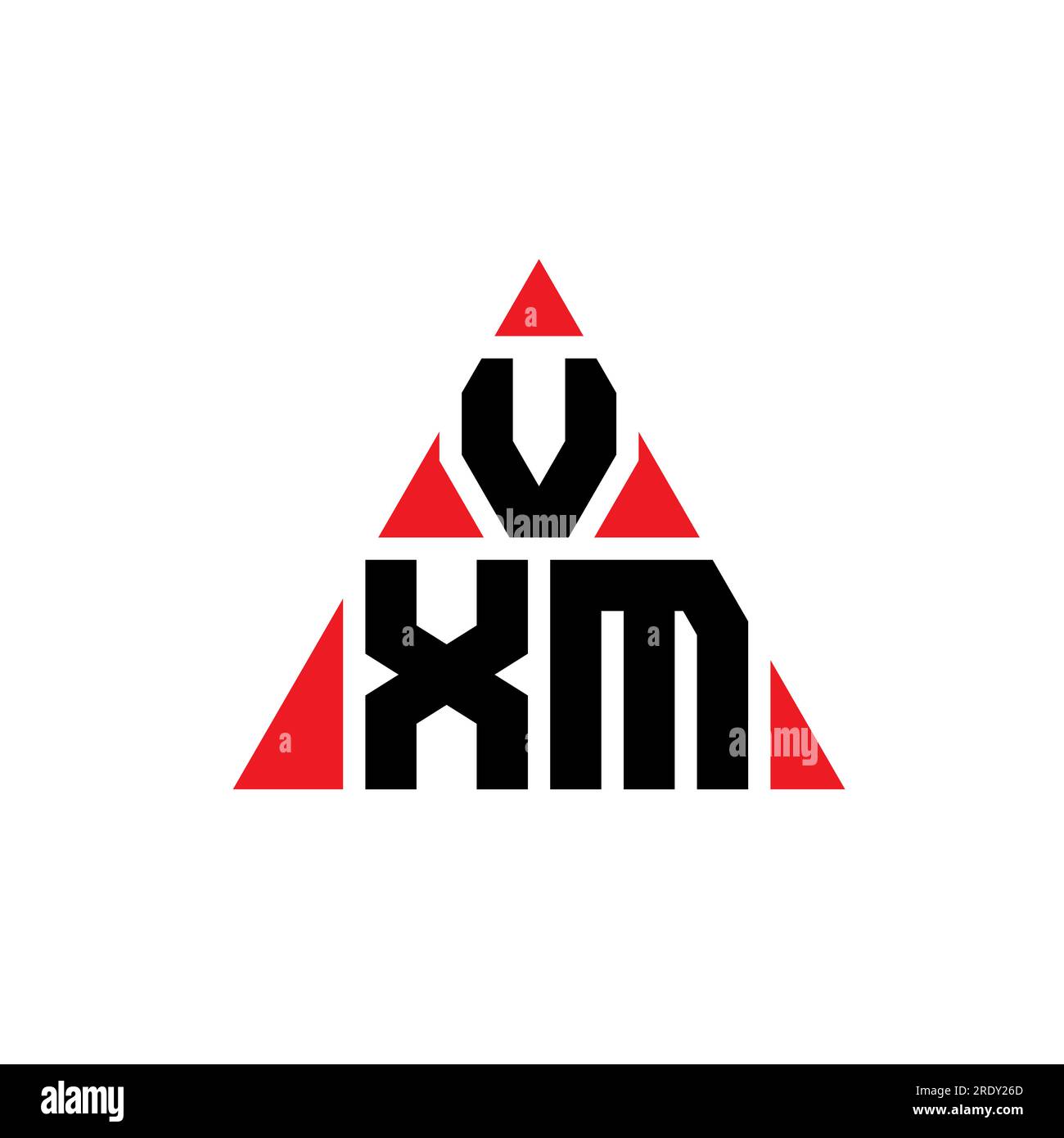 VXM triangle letter logo design with triangle shape. VXM triangle logo ...