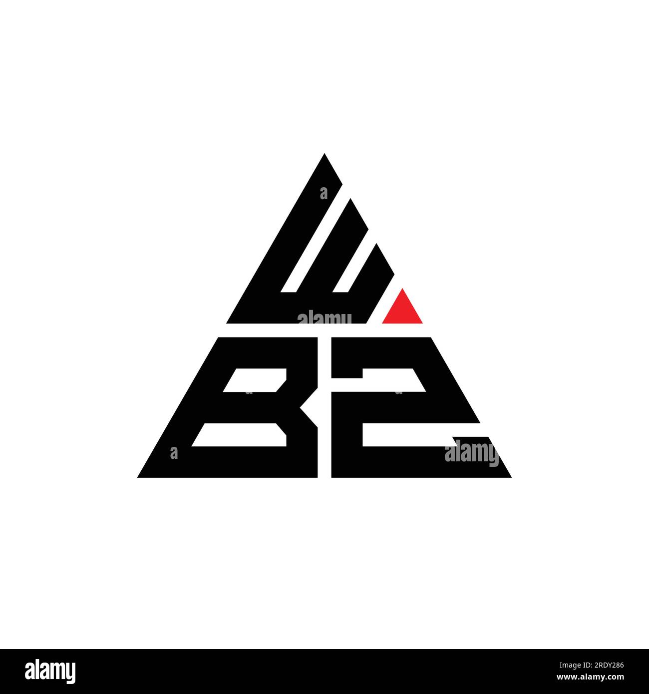 WBZ triangle letter logo design with triangle shape. WBZ triangle logo ...
