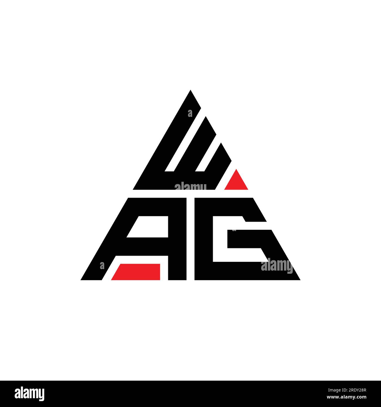 WAG triangle letter logo design with triangle shape. WAG triangle logo ... WAG triangle letter logo design with triangle shape. WAG triangle logo ...