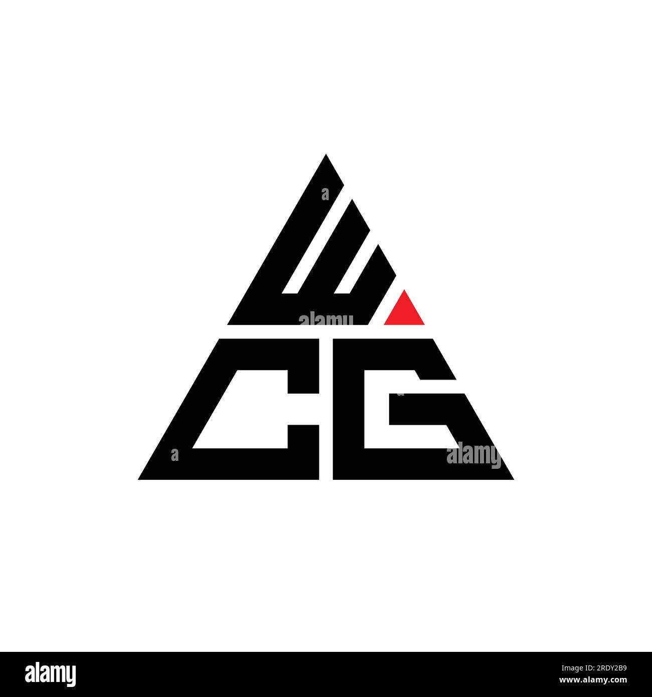 WCG triangle letter logo design with triangle shape. WCG triangle logo design monogram. WCG ...