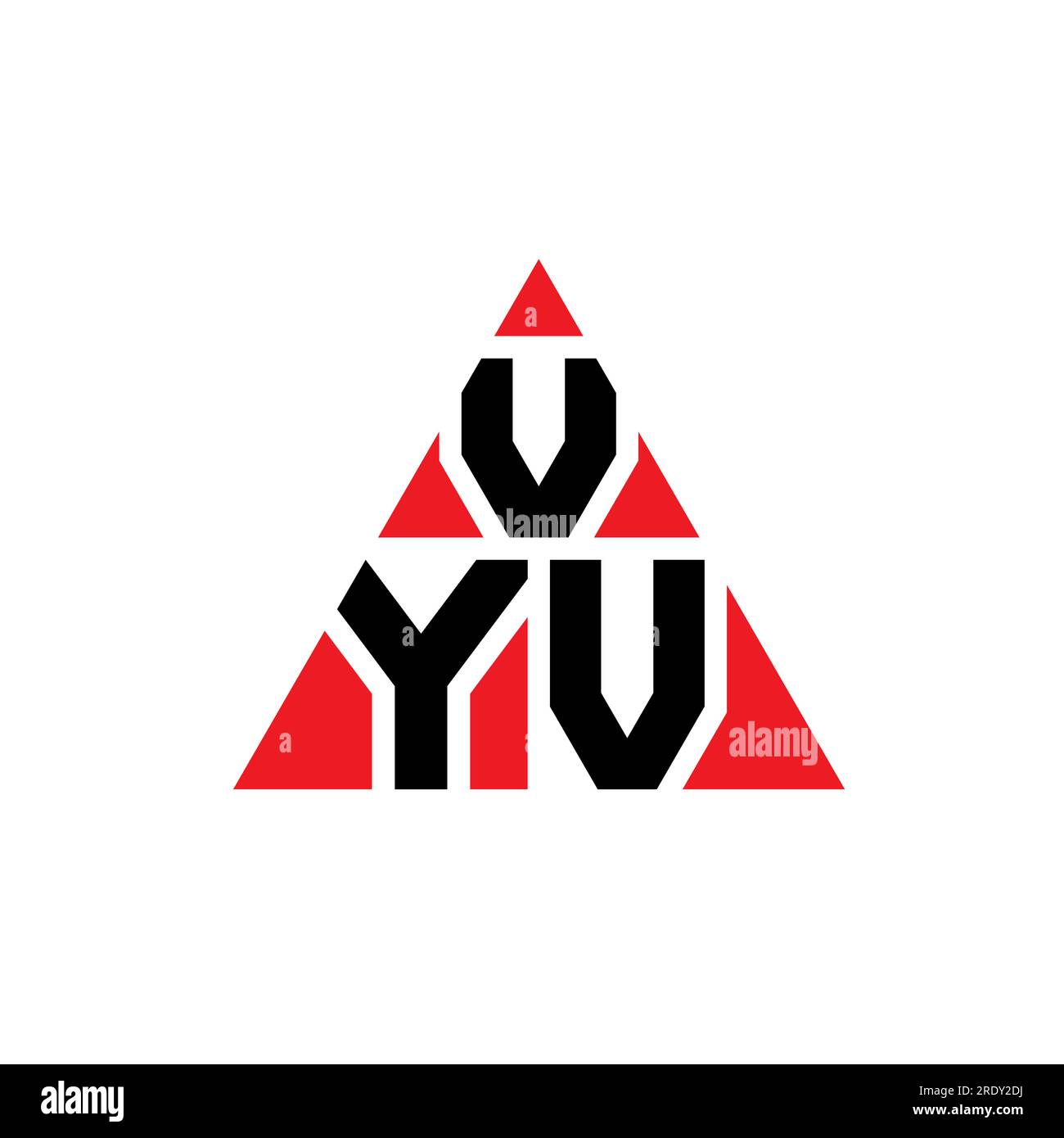 VYV triangle letter logo design with triangle shape. VYV triangle logo ...