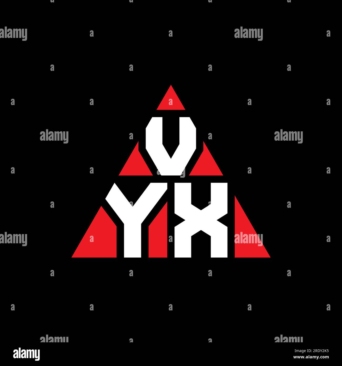 VYX triangle letter logo design with triangle shape. VYX triangle logo ...