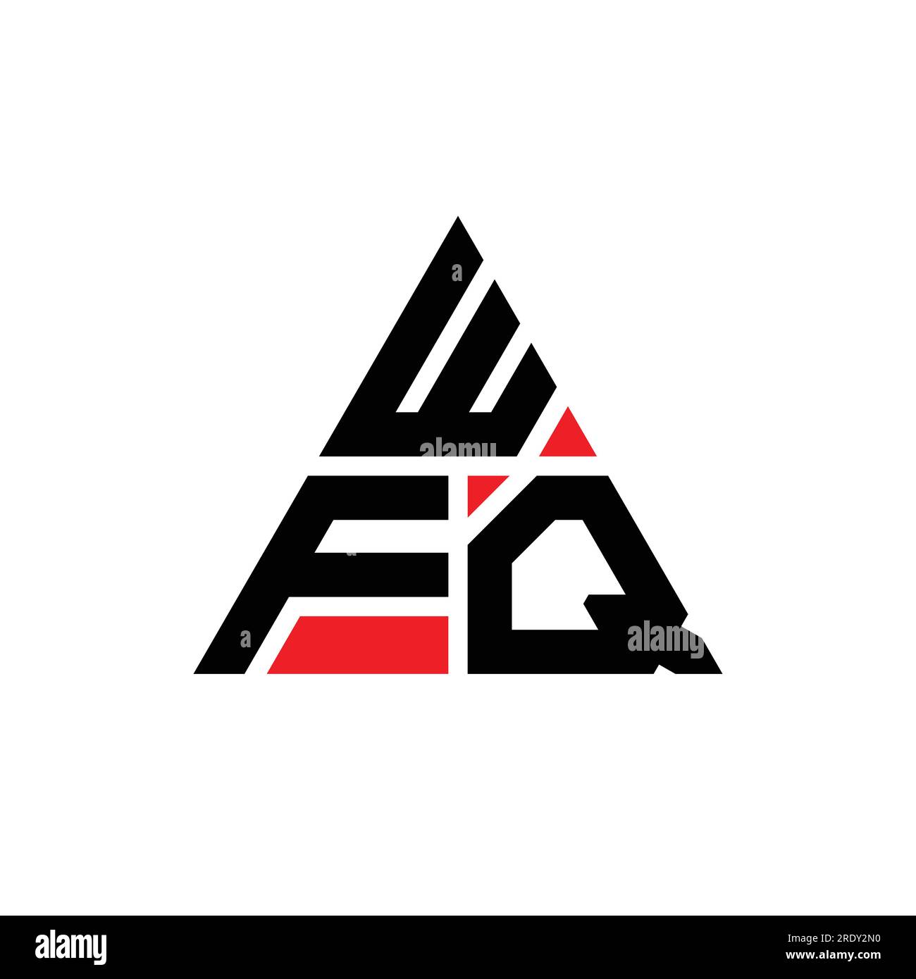 WFQ triangle letter logo design with triangle shape. WFQ triangle logo ...