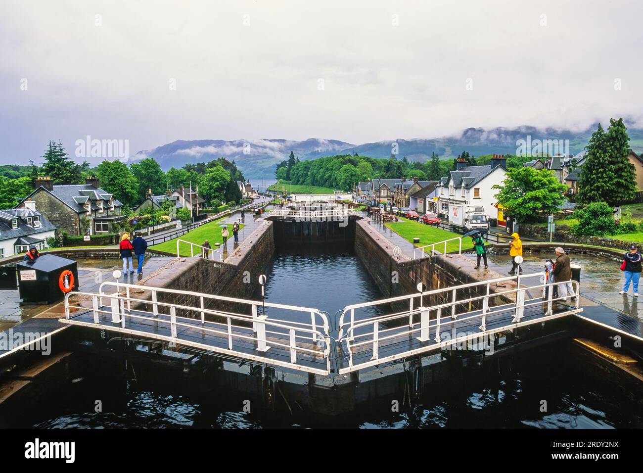 Locks in Fort augustus at Caledonian Canal Stock Photo - Alamy