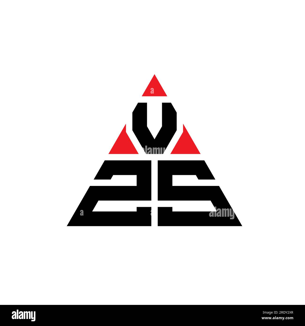 VZS triangle letter logo design with triangle shape. VZS triangle logo ...