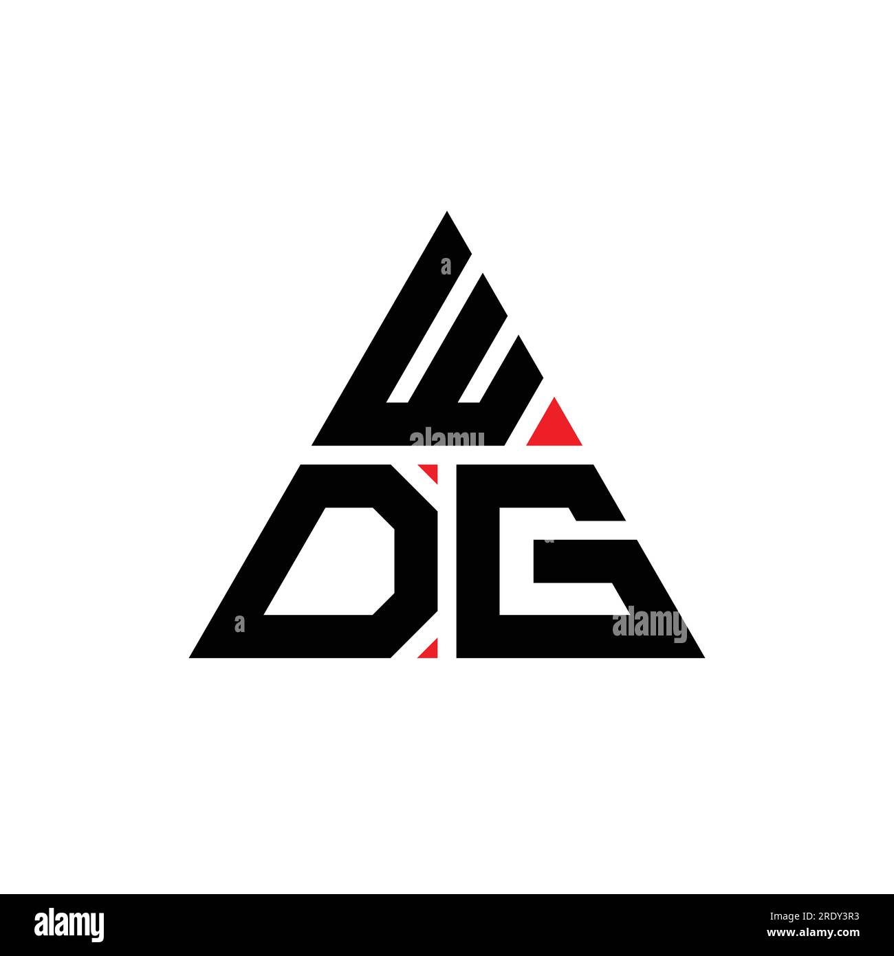 WDG triangle letter logo design with triangle shape. WDG triangle logo ...