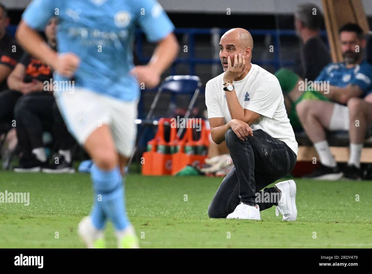 National Stadium, Tokyo, Japan. 23rd July, 2023. Pep Guardiola ...