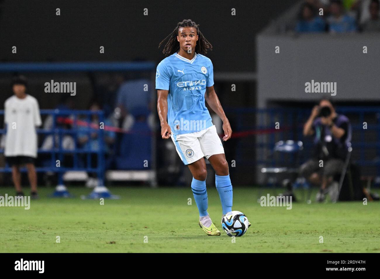 National Stadium, Tokyo, Japan. 23rd July, 2023. Nathan Ake (Manchester ...