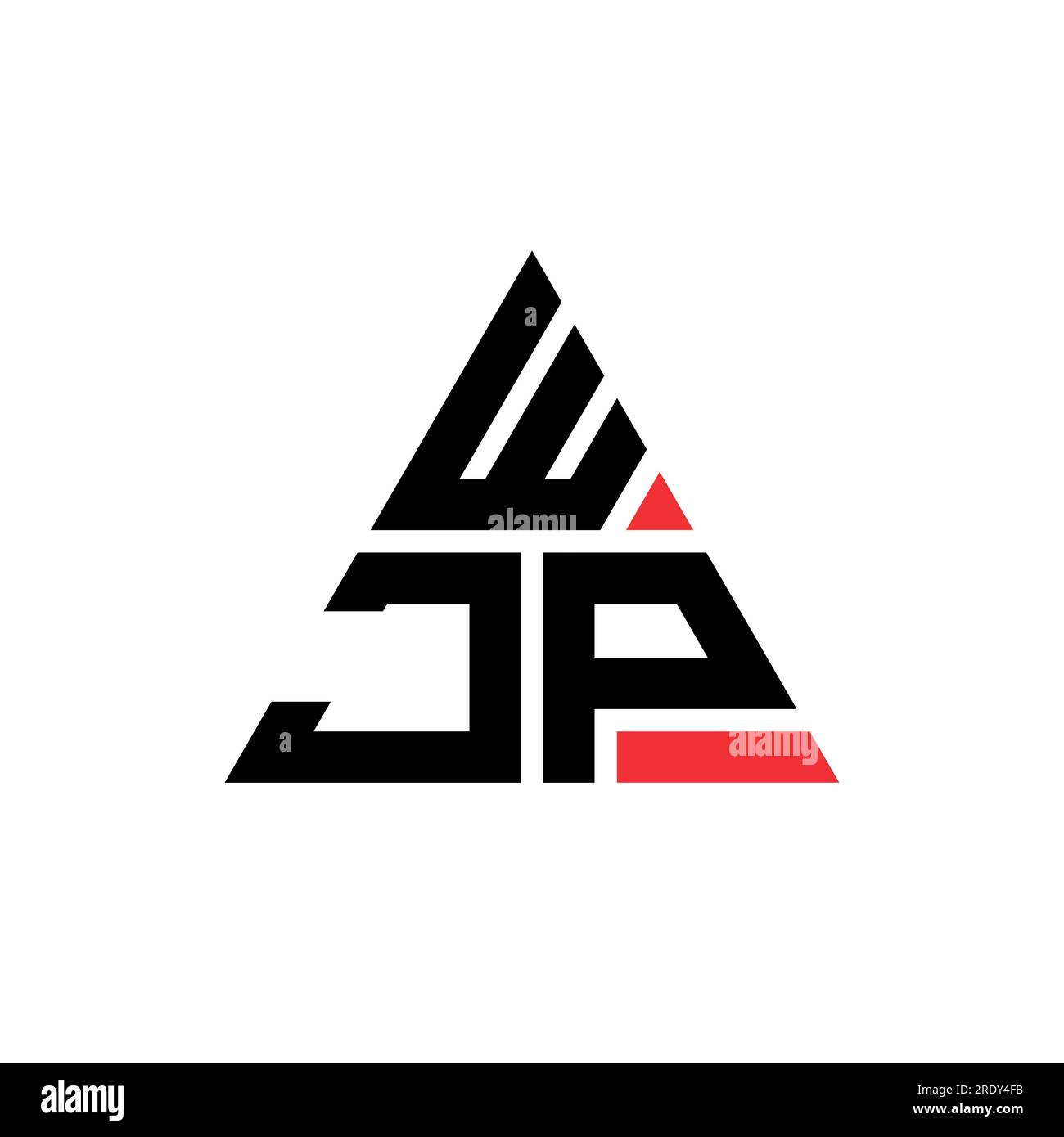 WJP triangle letter logo design WJPh triangle shape. WJP triangle logo ...