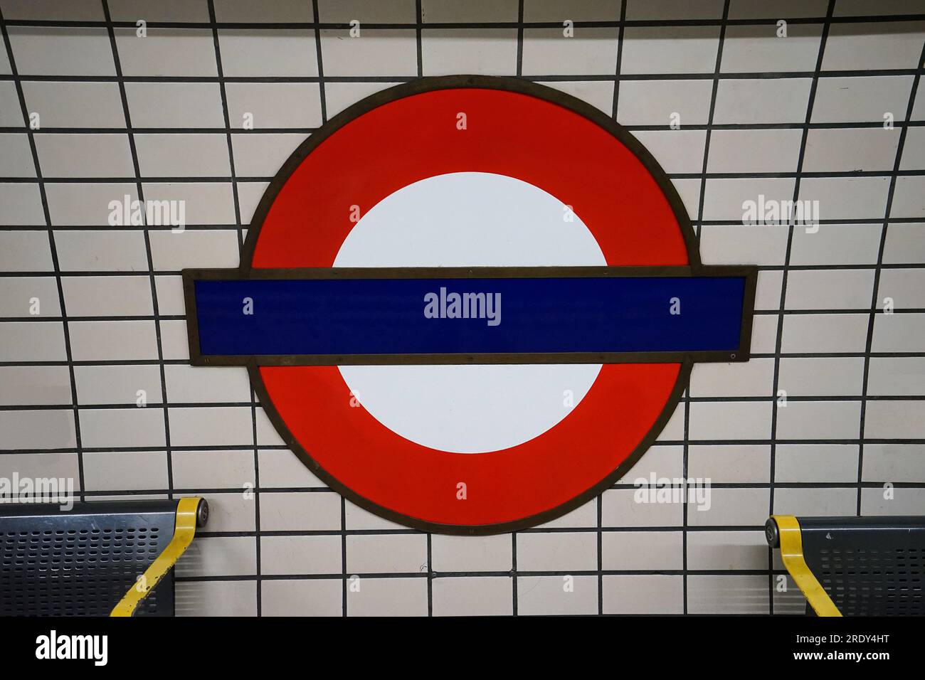 Interior design and decoration of Underground metro train platform of ...