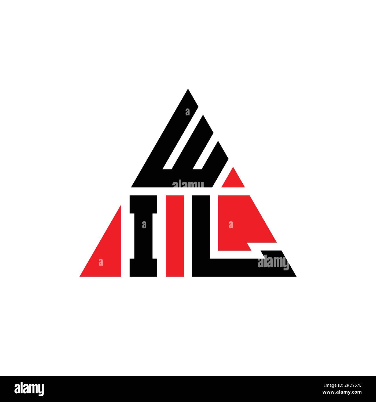 WIL triangle letter logo design with triangle shape. WIL triangle logo ...