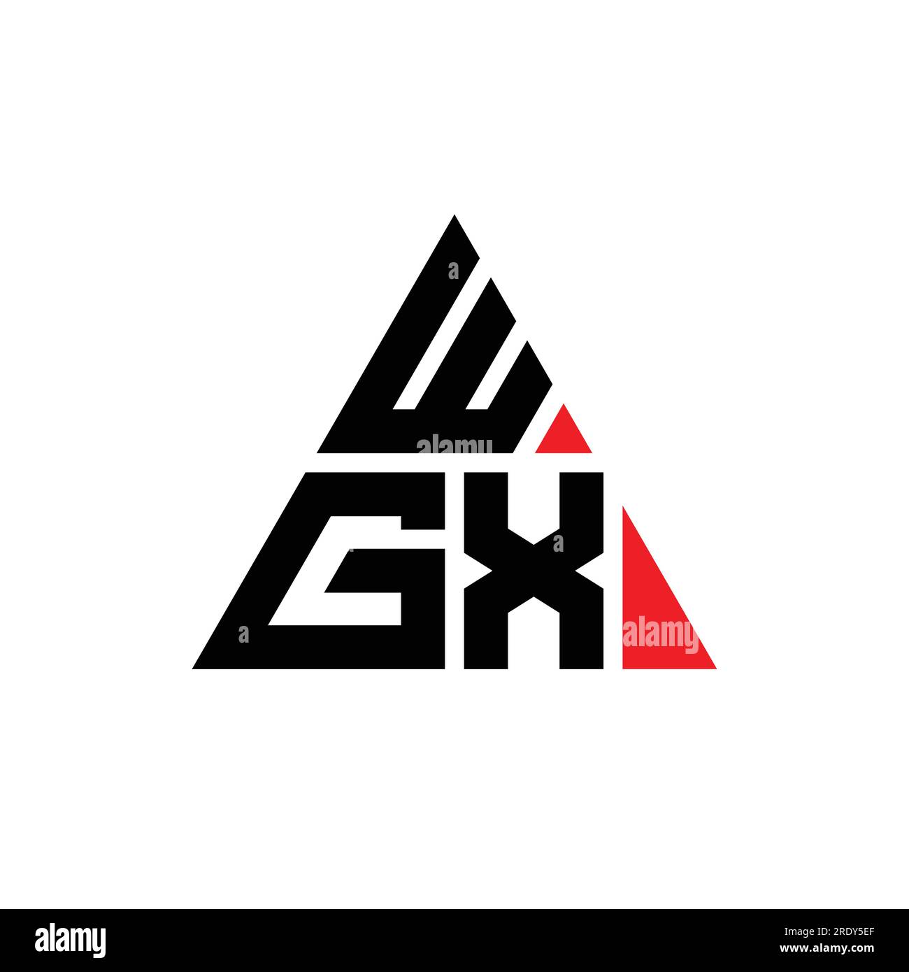 WGX triangle letter logo design with triangle shape. WGX triangle logo ...