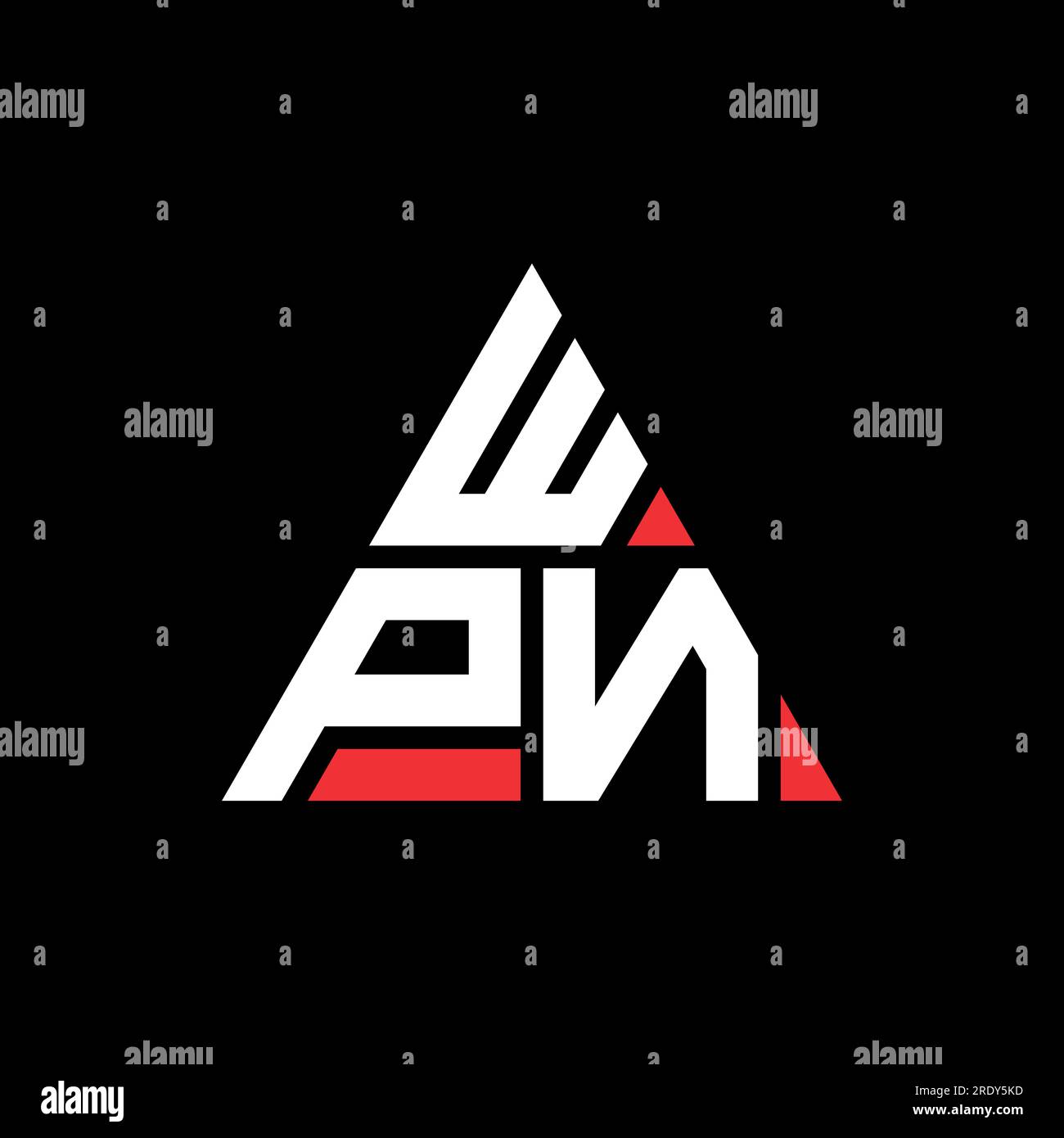 WPN triangle letter logo design with triangle shape. WPN triangle logo ...