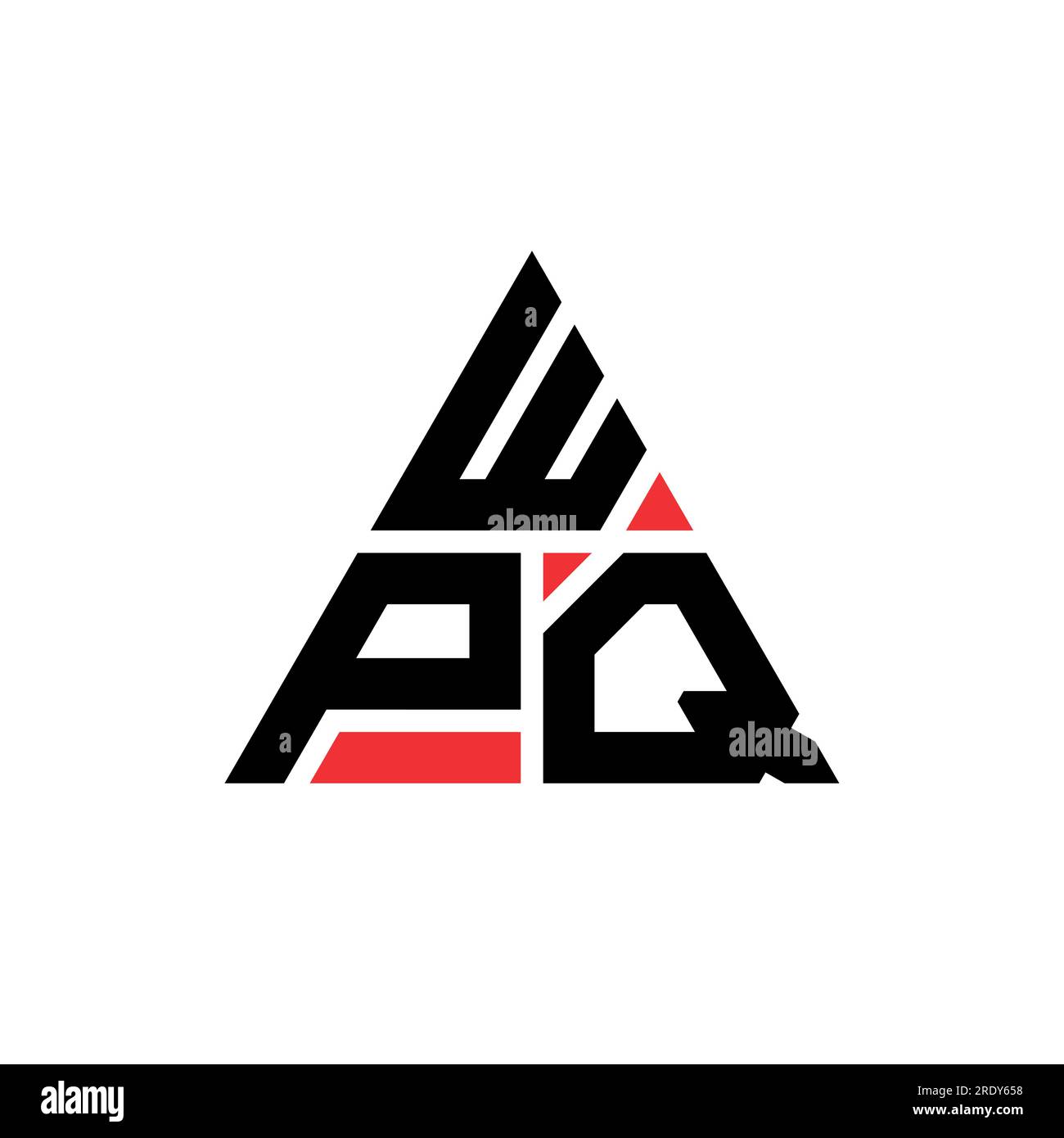 WPQ triangle letter logo design with triangle shape. WPQ triangle logo ...