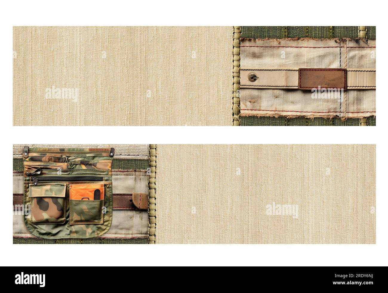 Set of horizontal retro backgrounds with camouflage textile. Collection ...