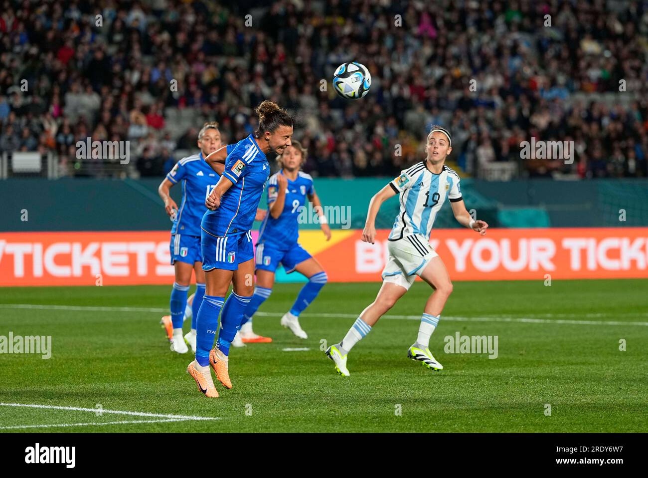 Eden Park, Auckland, New Zealand. 24th July, 2023. Elena Linari (Italy ...