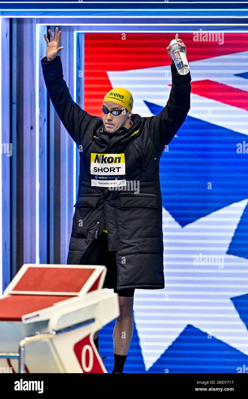 Fukuoka, Japan. 23rd July, 2023. Samuel Short of Australia prepares to ...