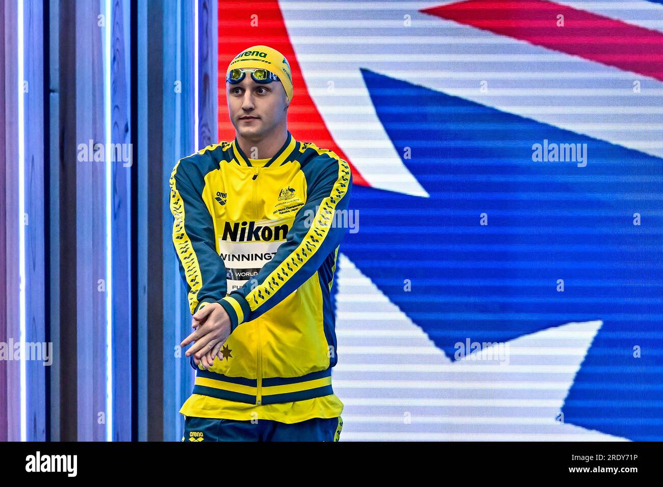 Fukuoka, Japan. 23rd July, 2023. Elijah Winnington of Australia ...