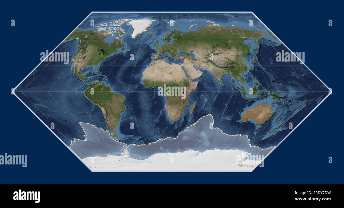 Antarctica tectonic plate on the Blue Marble satellite map in the ...