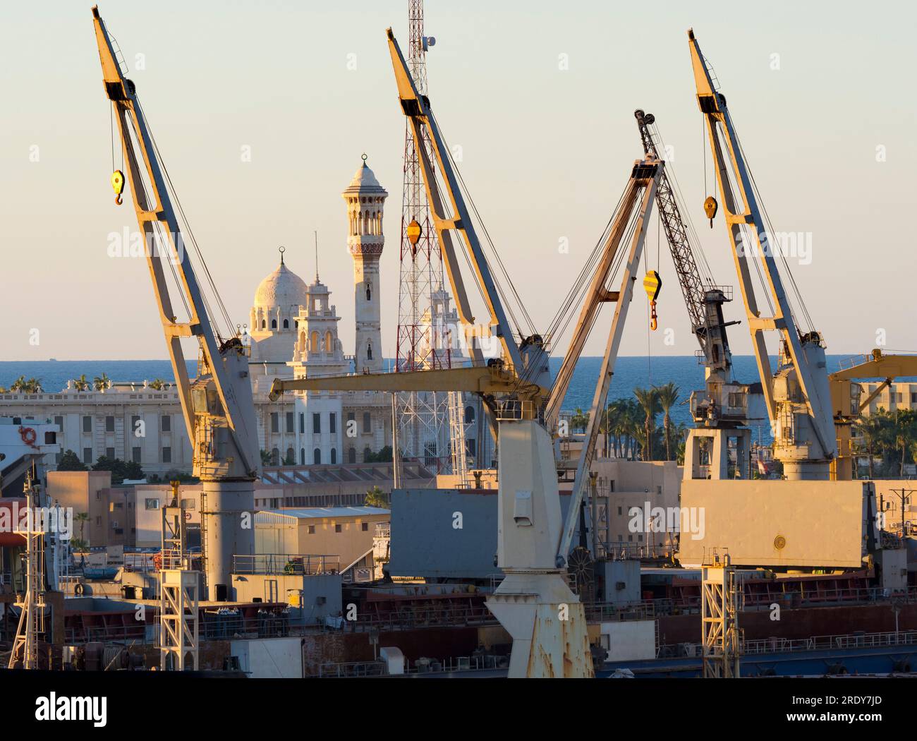 The Port of Alexandria is located on the northern, Mediterranean coast of Egypt, to the West of ...