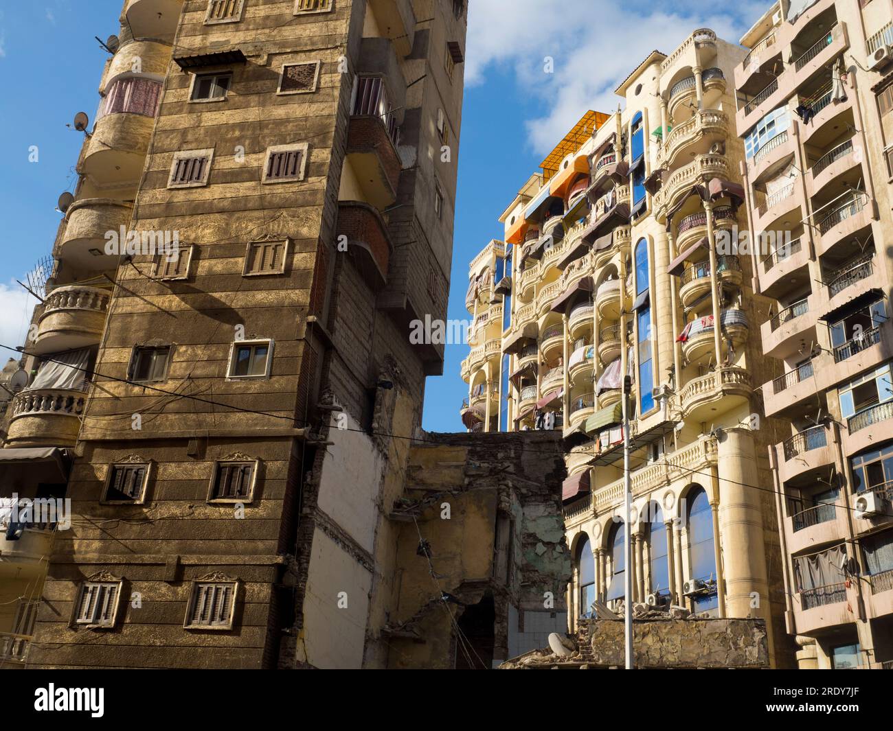 The city of Alexandria is located on the northern, Mediterranean coast ...