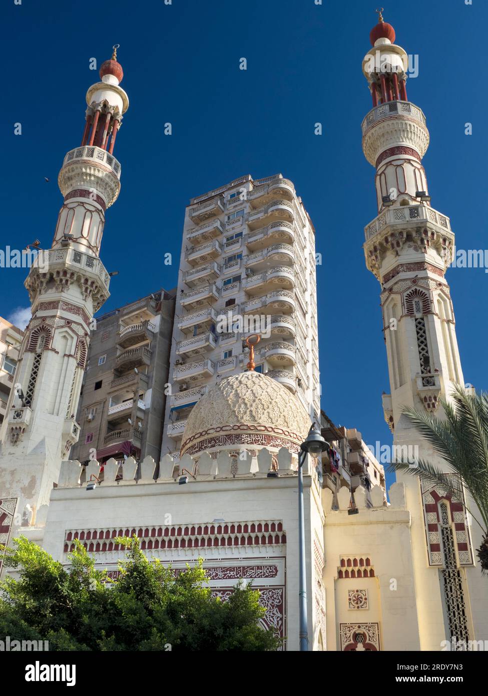 The city of Alexandria is located on the northern, Mediterranean coast ...