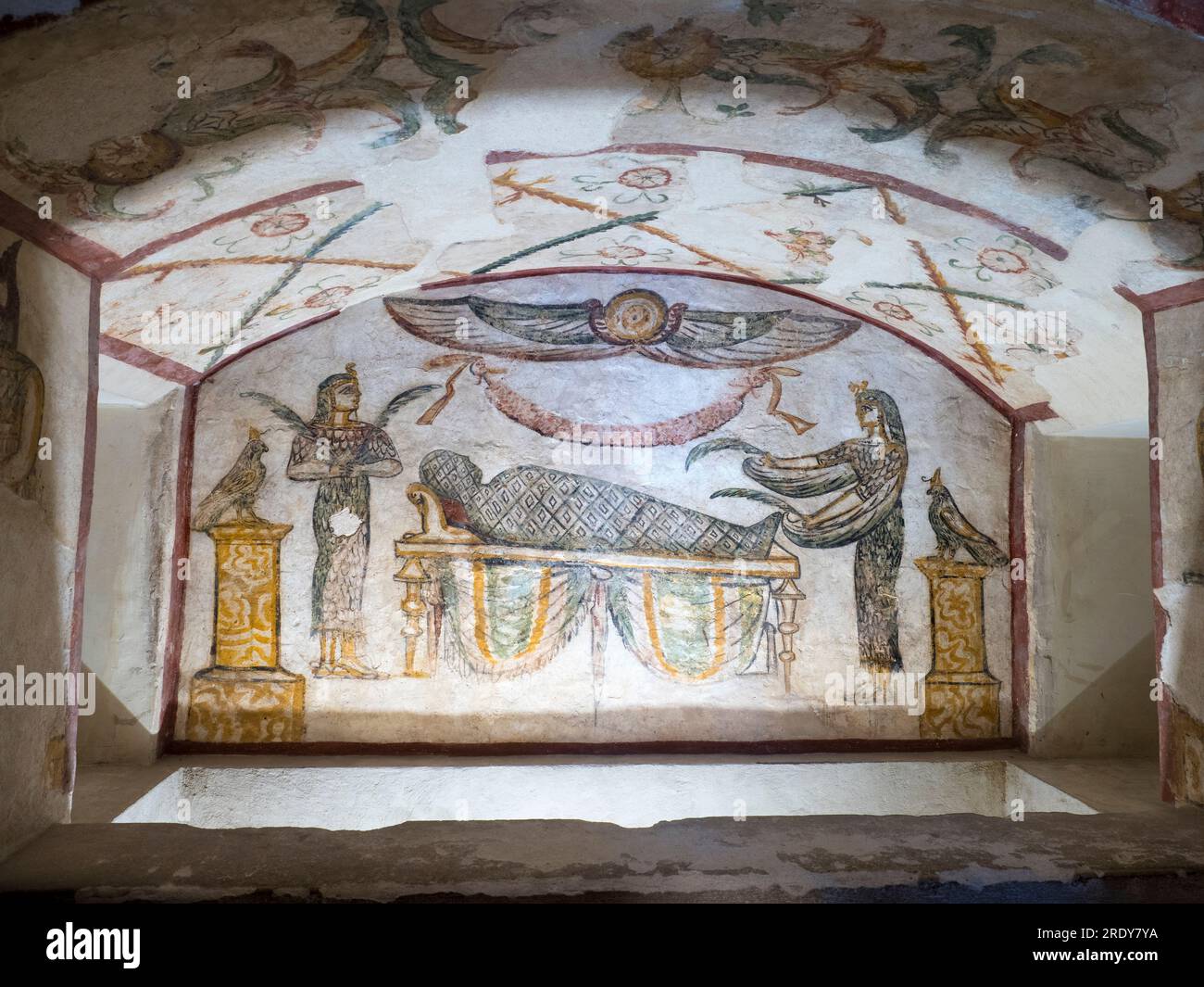 The catacombs of Kom El Shoqafa (Mound of Shards) is a famous ...