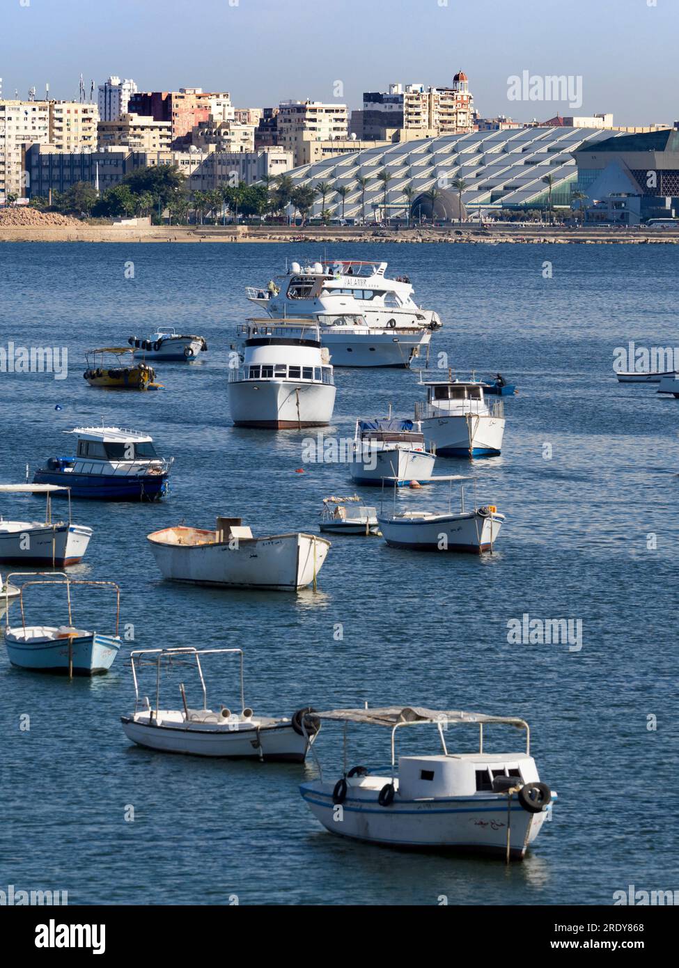 The city of Alexandria is located on the northern, Mediterranean coast ...