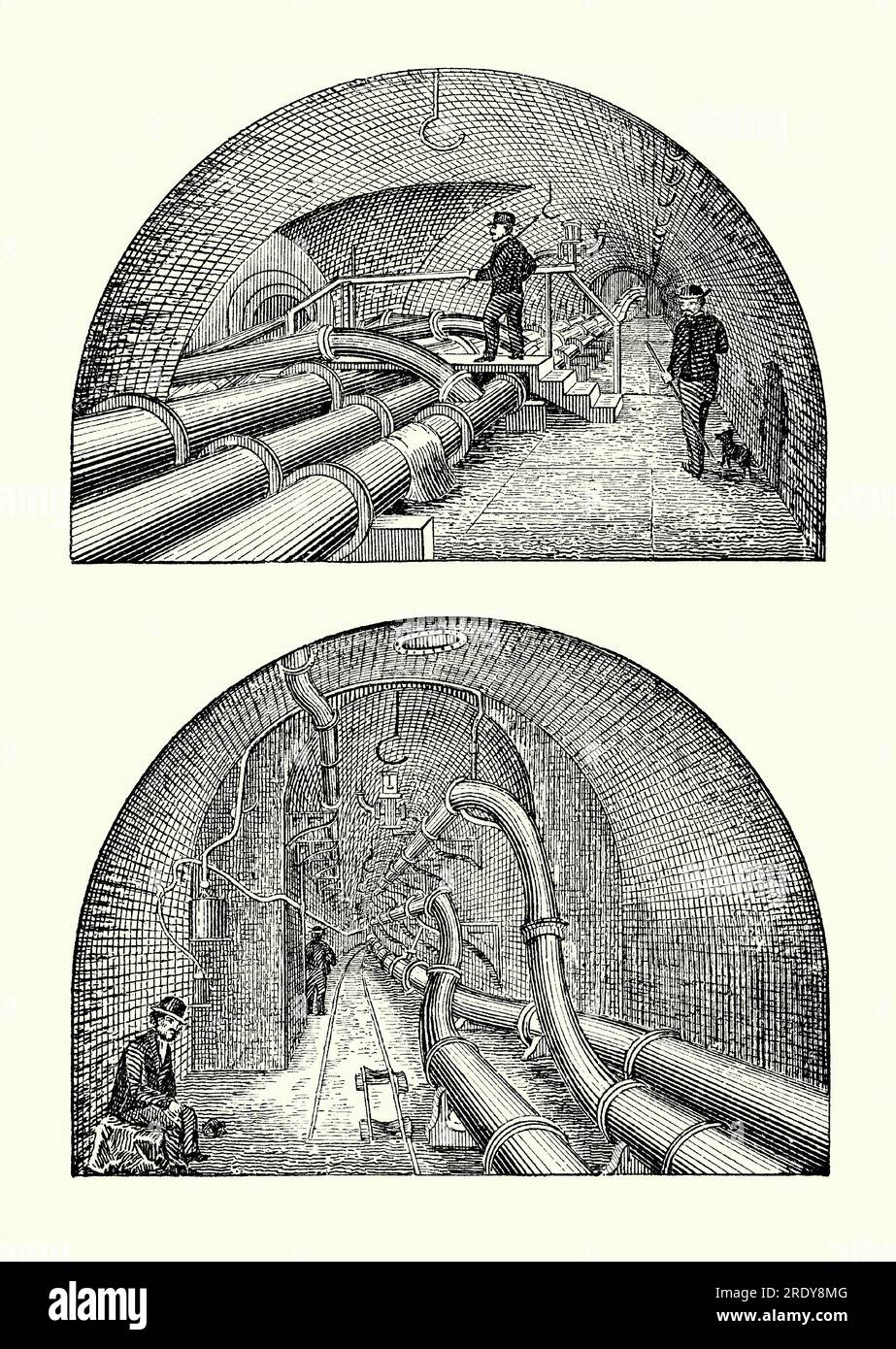Victorian london underground tunnels hi-res stock photography and ...