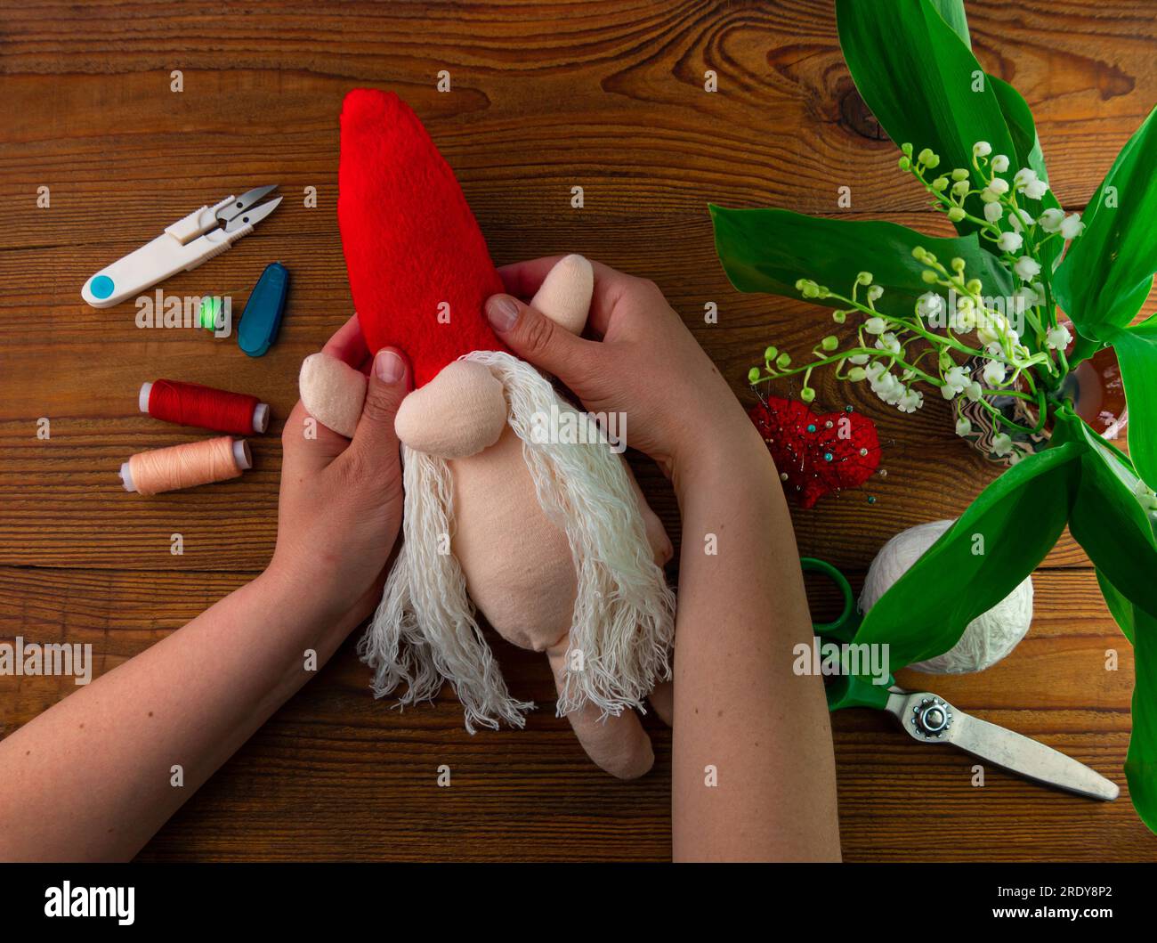 Scandinavian gnome making step by step handmade tutorial wooden ...