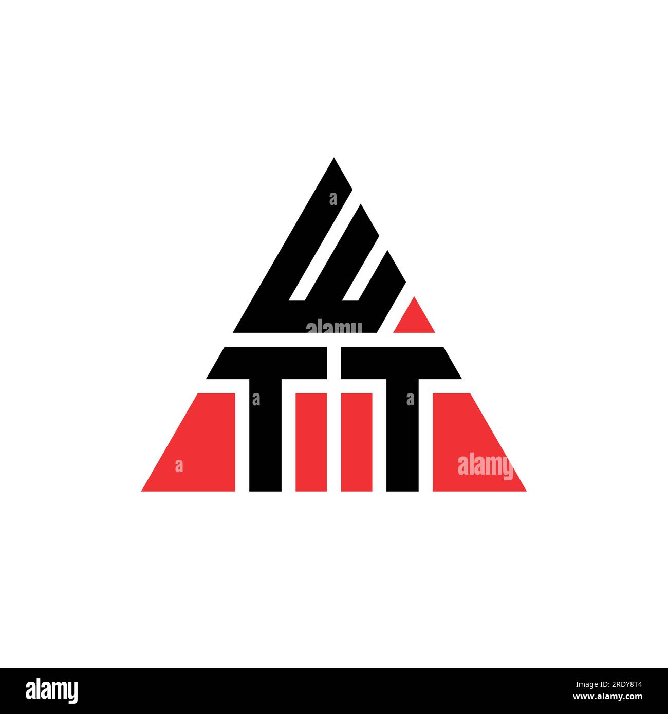 WTT triangle letter logo design with triangle shape. WTT triangle logo ...
