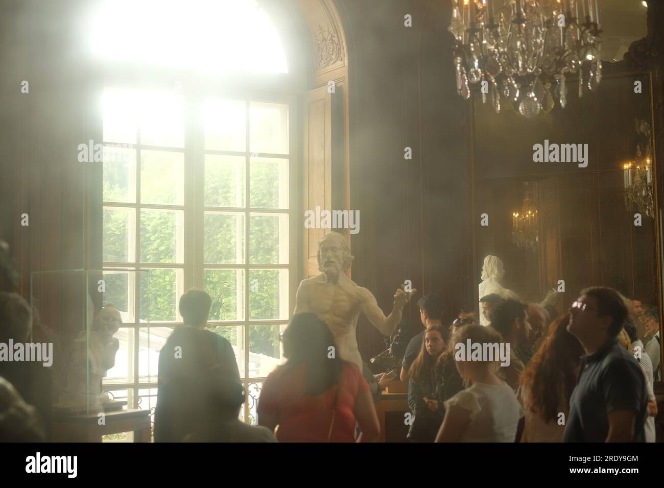 A dream-like image of 'Saint John the Baptist (preaching)' a sculpture ...
