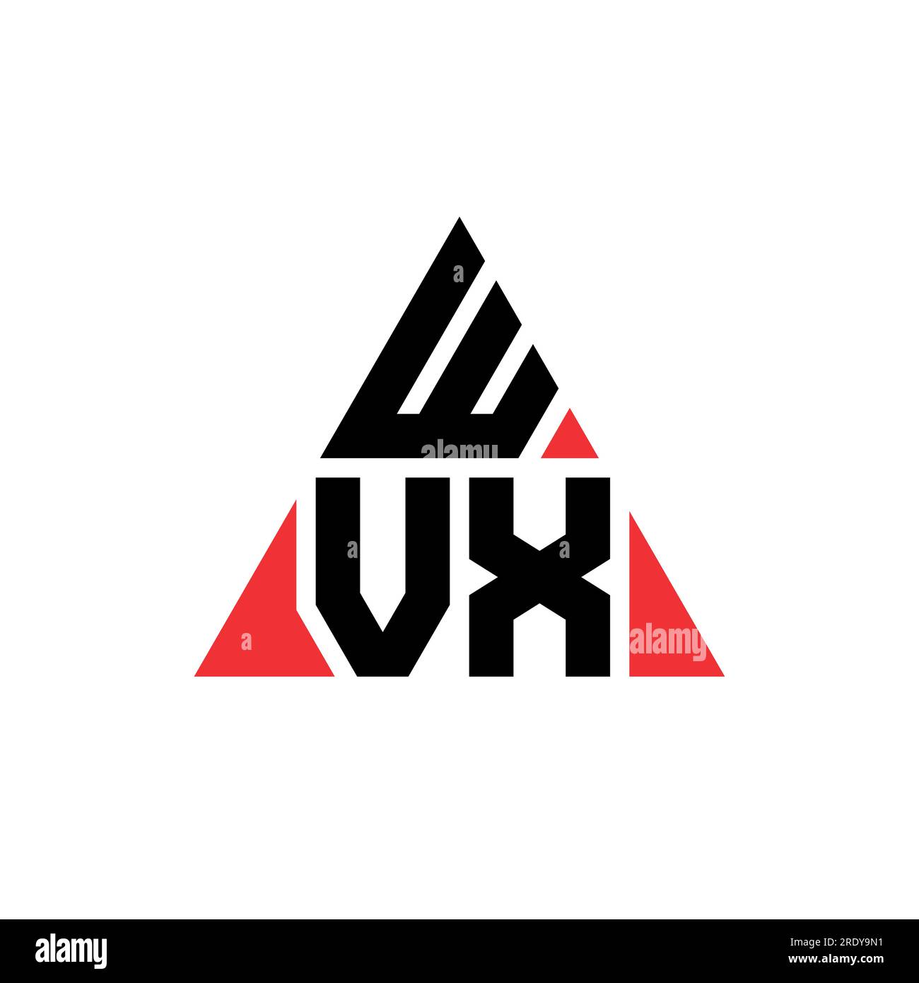 WVX triangle letter logo design with triangle shape. WVX triangle logo ...