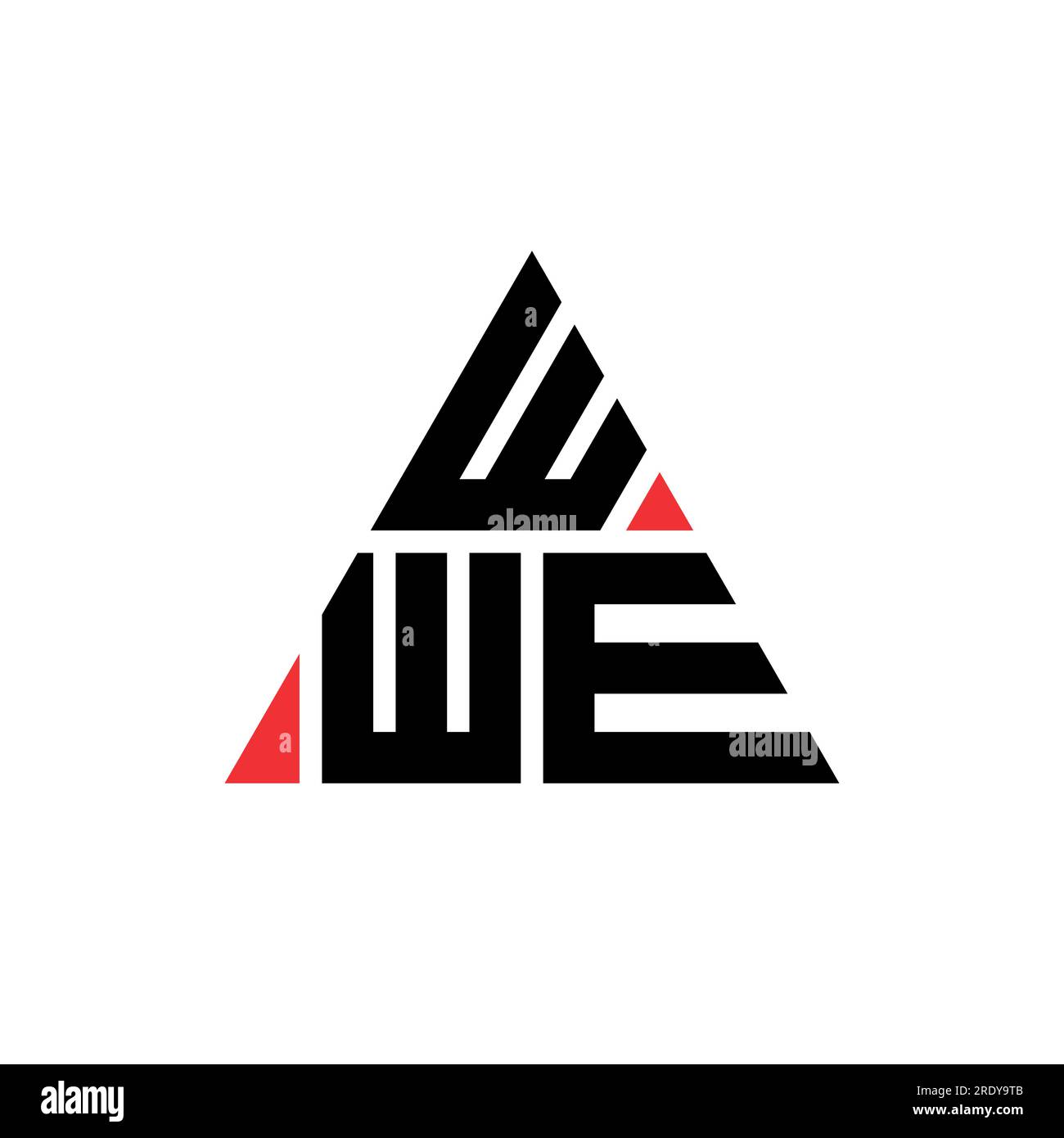 WWE triangle letter logo design with triangle shape. WWE triangle logo ...