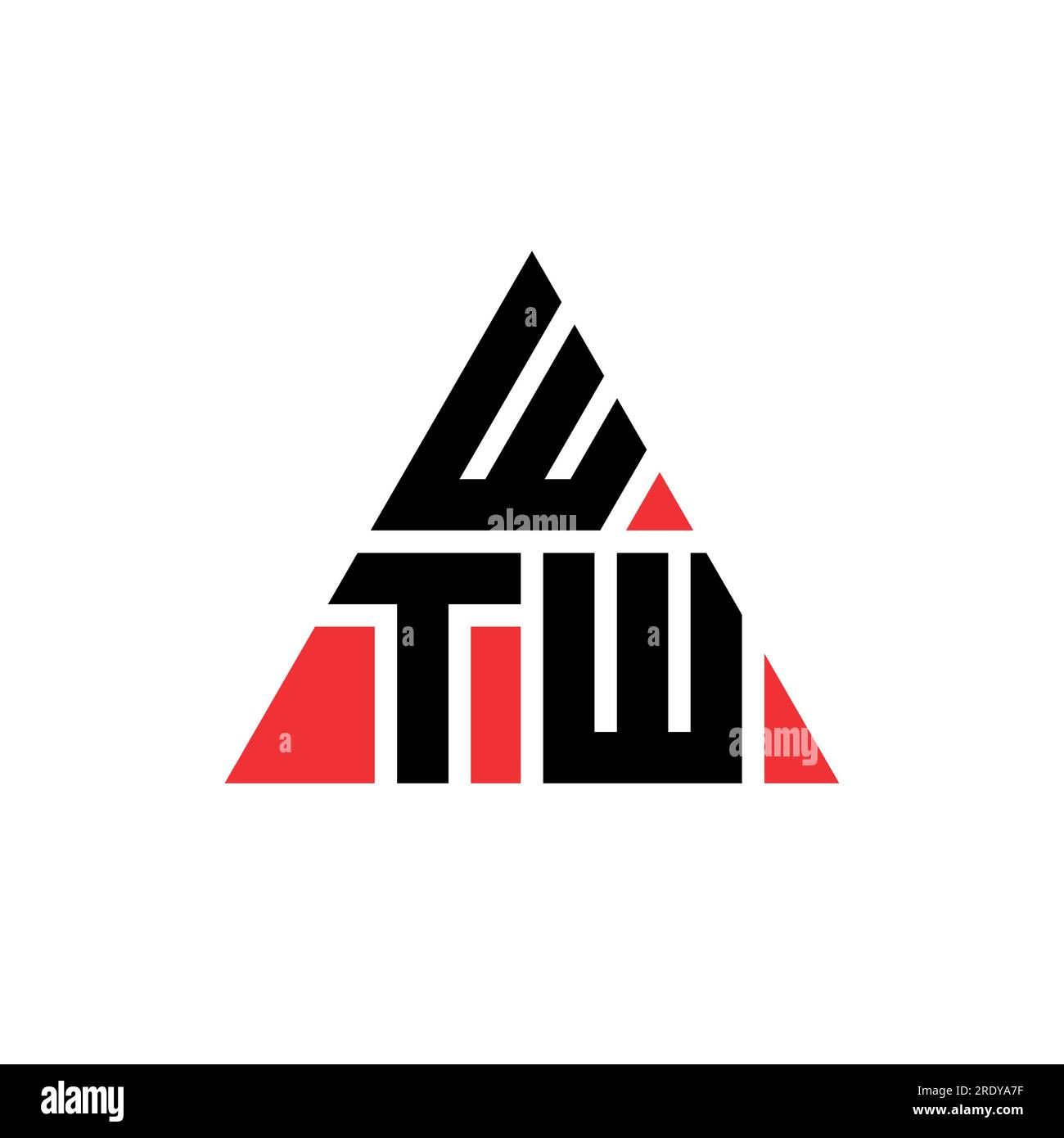WTW triangle letter logo design with triangle shape. WTW triangle logo ...