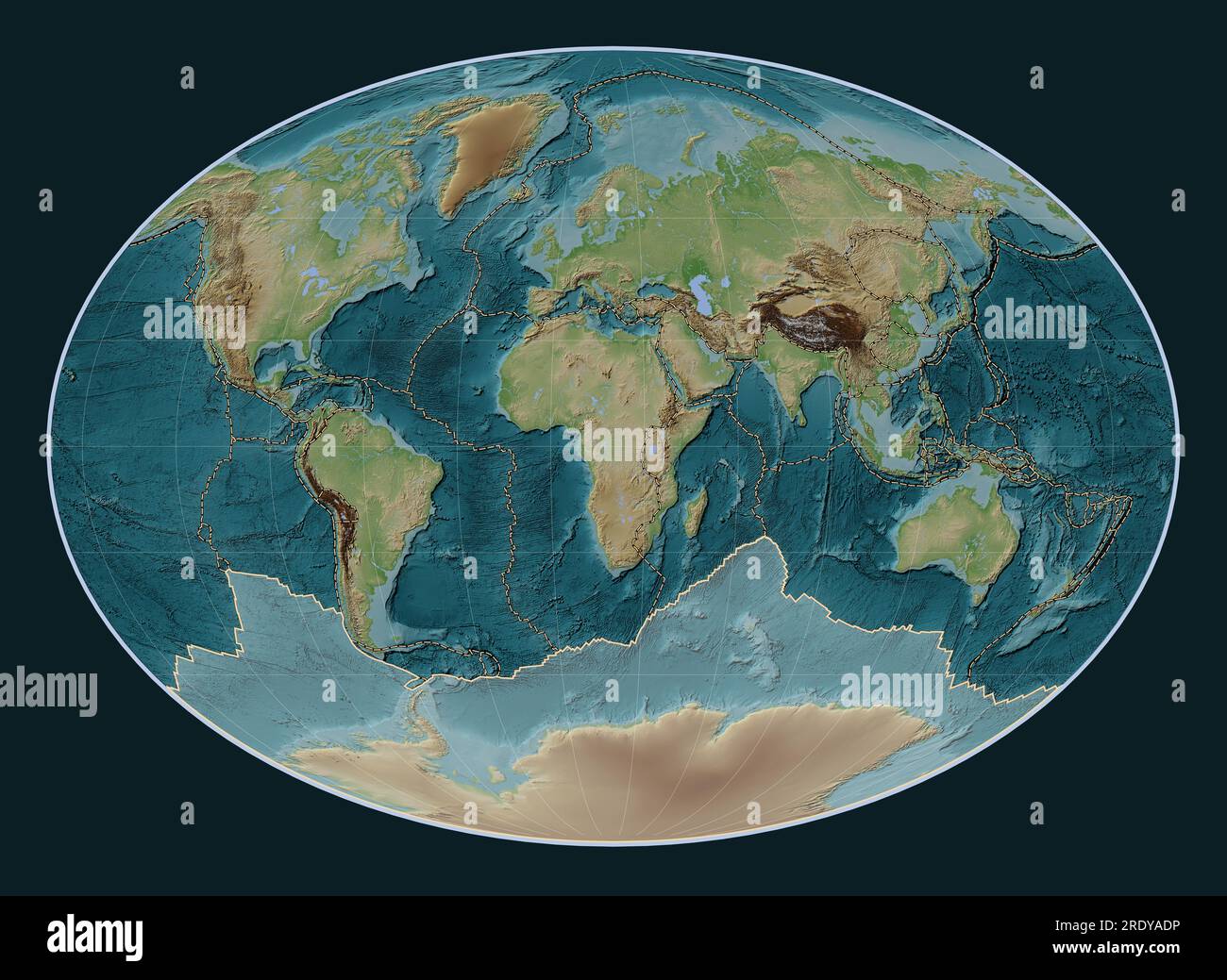 Antarctica tectonic plate on the Wiki style elevation map in the Fahey ...