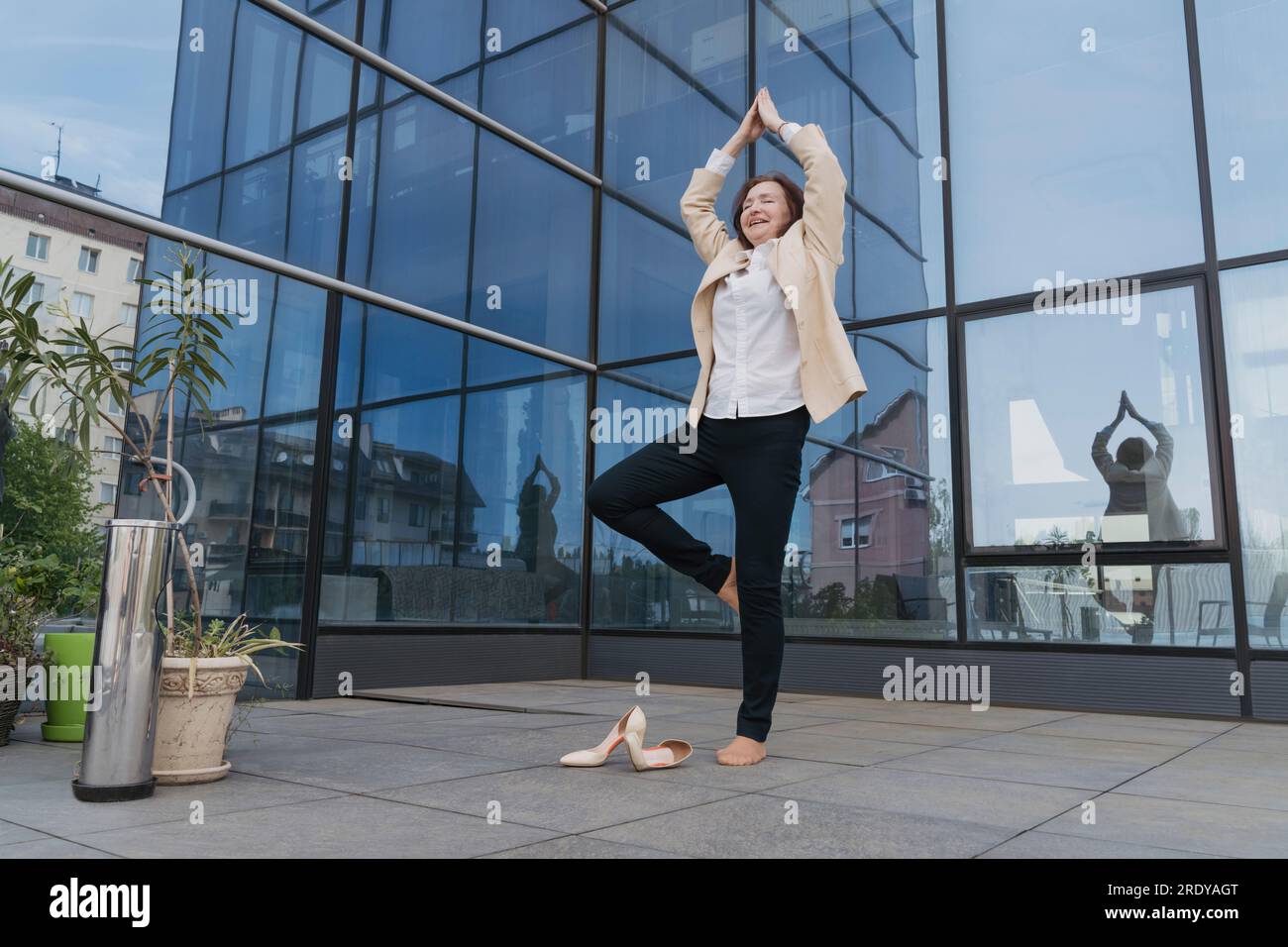 Tree office building hi-res stock photography and images - Alamy