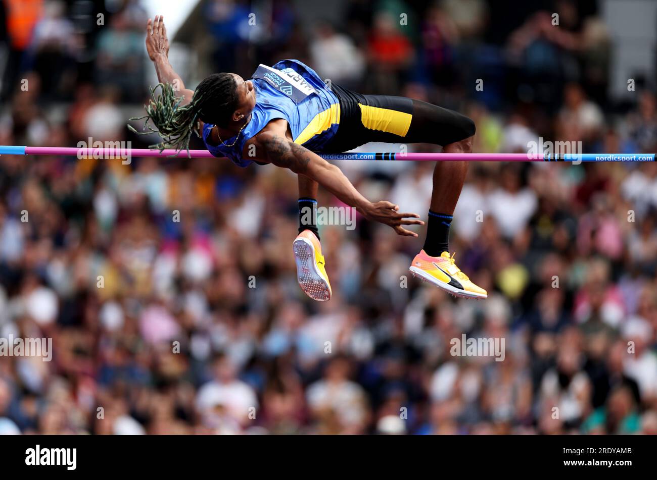 London, Britain. 23rd July, 2023. JuVaughn Harrison of the United ...