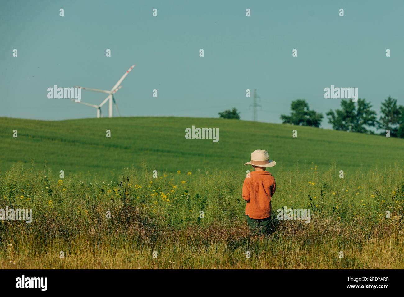 Boy with hat hi-res stock photography and images - Alamy